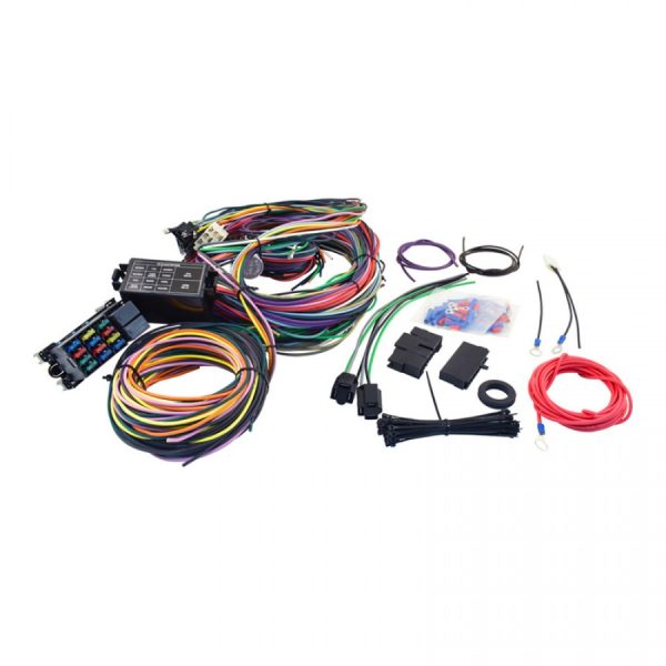 UNIVERSAL REPLACEMENT 12 CIRCUIT WIRING HARNESS HOT ROD CUSTOM HOLDEN ...
