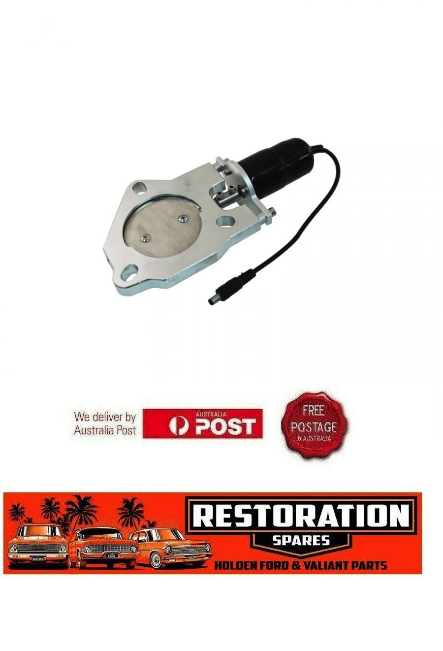 3 inch ELECTRIC EXHAUST CUT-OUT MOTOR WITH SWITCH – Restoration Spares