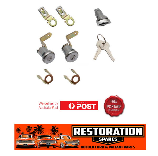 HOLDEN EJ EH HD HR HK HT HG LOCK SET IGNITION 2 DOOR LOCKS ...