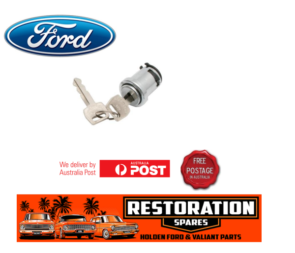 FORD ESCORT CORTINA FALCON F TRUCK IGNITION BARREL AND KEYS ...