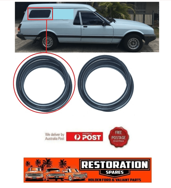 FORD FALCON XD XE XF XG XH PANEL VAN TRADESMAN rear only SIDE WINDOW ...